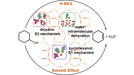 Solvent effect in H-BEA catalyzed cyclohexanol dehydration reaction ...