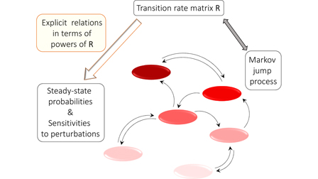Steady-state probabilities for Markov jump processes in terms of powers ...