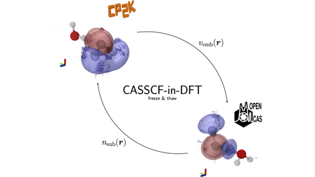 Implementation of frozen density embedding in CP2K and OpenMolcas: CASSCF wavefunctions embedded ...