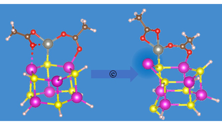 Reduction reactions at the interface between CdS quantum dot and Z-type ...