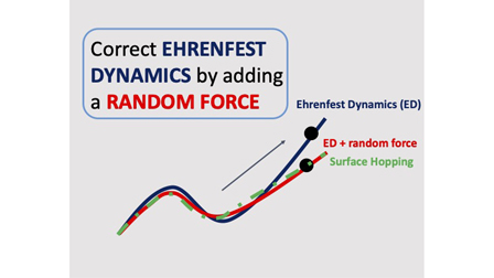 How to correct Ehrenfest nonadiabatic dynamics in open quantum systems ...