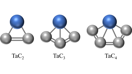 Probing electronic and vibrational structures of TaCn−/0 (n = 2–4 ...