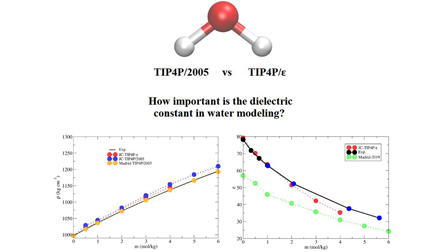 How important is the dielectric constant in water modeling? Evaluation ...