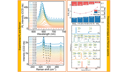 Evolution of photoluminescence and Raman spectra in laterally gradient ...