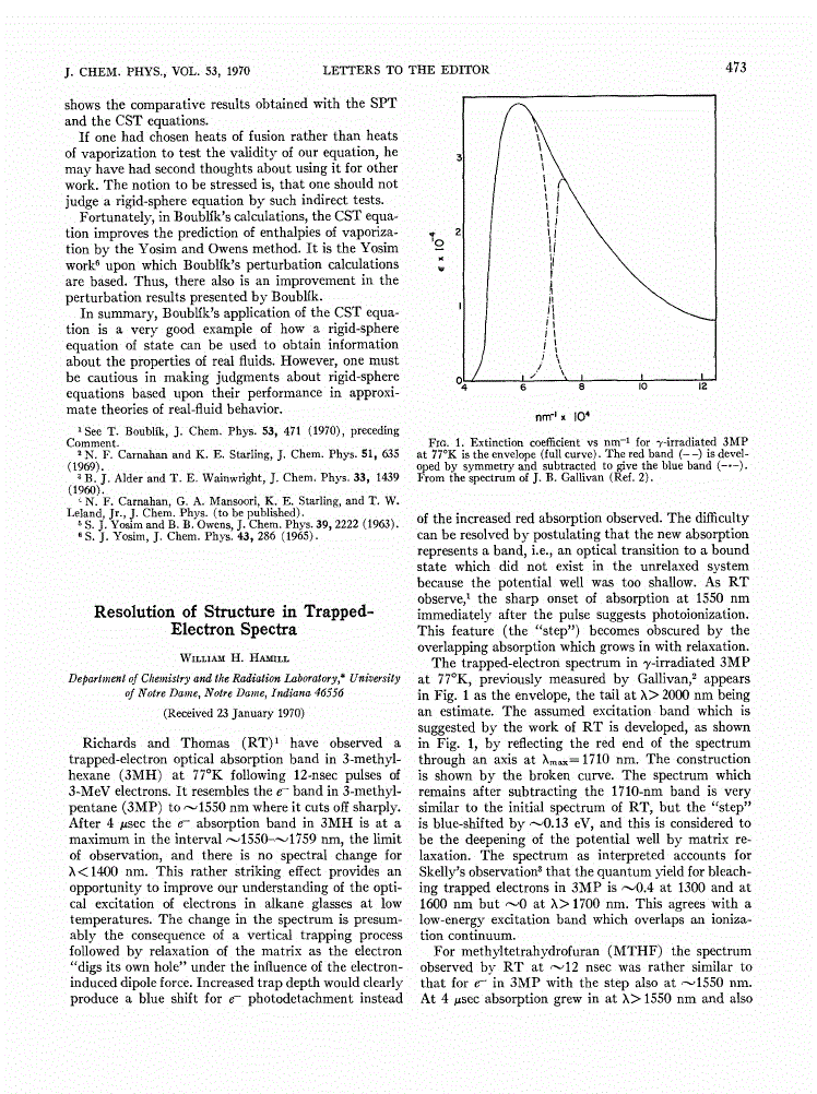 Resolution of Structure in Trapped‐Electron Spectra | The Journal of ...