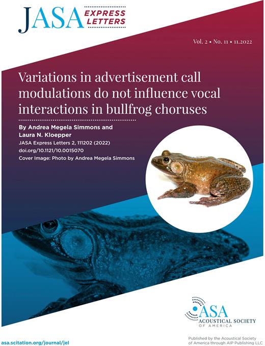 Variations in advertisement call modulations do not influence vocal ...