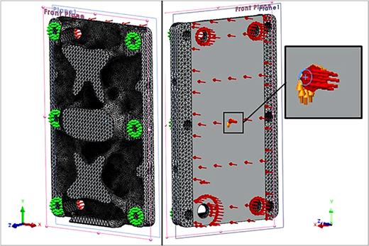 Optimization and design for additive manufacturing of a fuel cell end ...