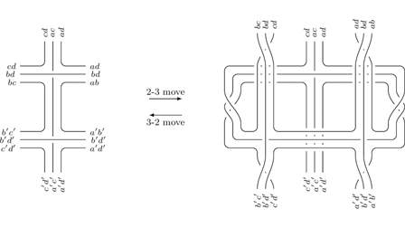 Knotted 4-regular graphs. II. Consistent application of the Pachner ...