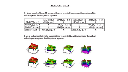 Integrable decompositions for the (2 + 1)-dimensional multi-component ...