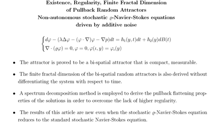 Bi-spatial pullback random attractors of stochastic ϱ-Navier–Stokes equations: Existence ...