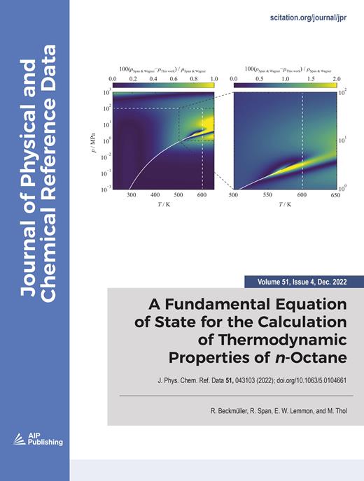 Volume 51 Issue 4 | Journal of Physical and Chemical Reference Data ...