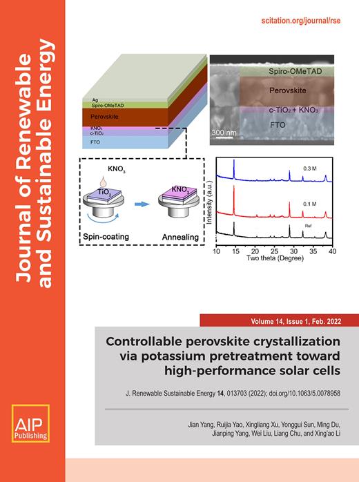 Volume 14 Issue 1 | Journal of Renewable and Sustainable Energy | AIP ...
