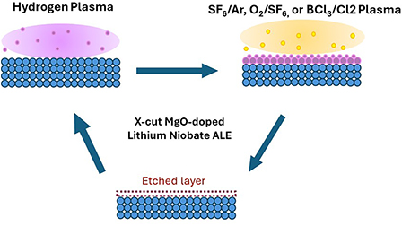 Isotropic atomic layer etching of MgO-doped lithium niobate using ...