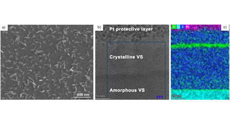 Novel precursor for the preparation of vanadium sulfide layers with ...