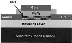 Silicon nitride gate dielectric for top-gated carbon nanotube field ...