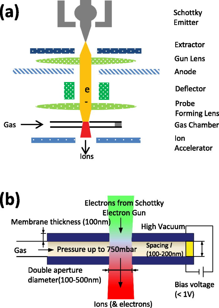 Ion beams in SEM: An experiment towards a high brightness low energy ...
