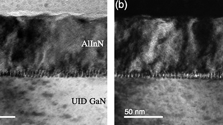 Observation of interfacial strain relaxation and electron beam damage ...