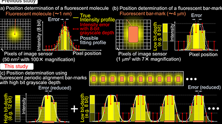Fluorescence alignment simulation for atomic-scale position adjustment ...