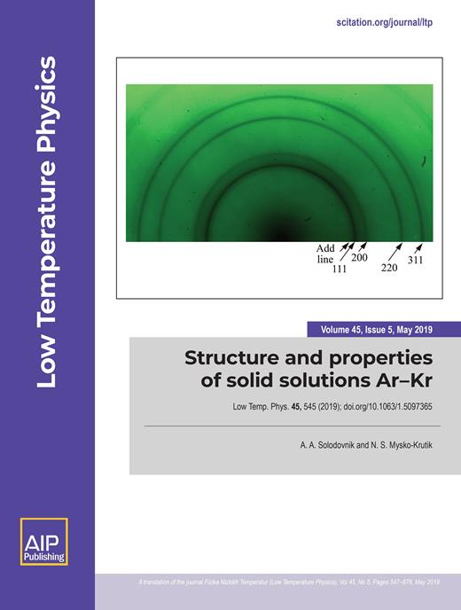Volume 45 Issue 5 | Low Temperature Physics | AIP Publishing
