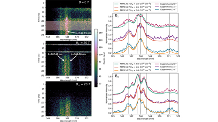Zeeman splitting observations in laser-produced magnetized blast waves ...