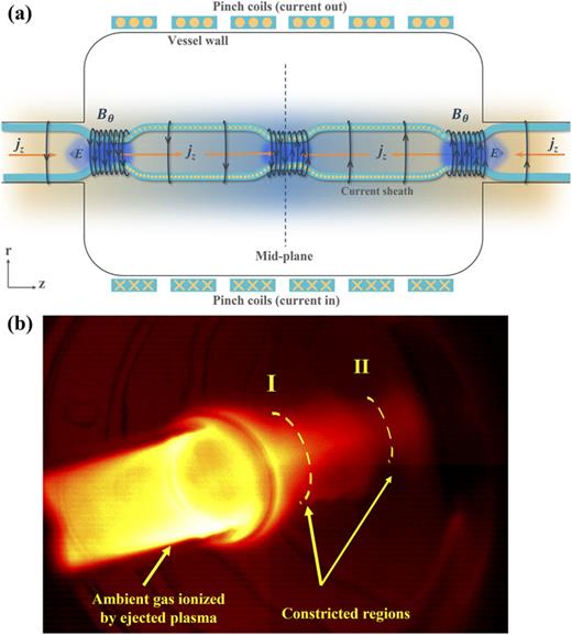 Observation of plasma dynamics in a theta pinch by a novel method ...