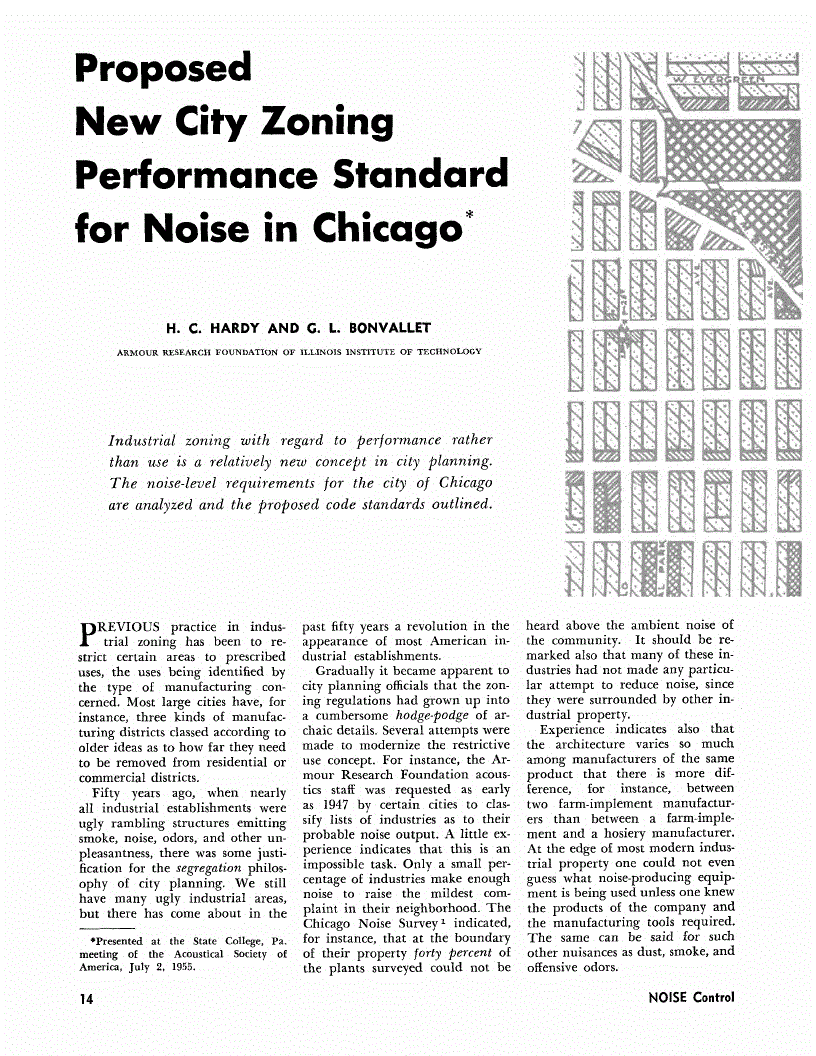 Proposed New City Zoning Performance Standard for Noise in Chicago ...
