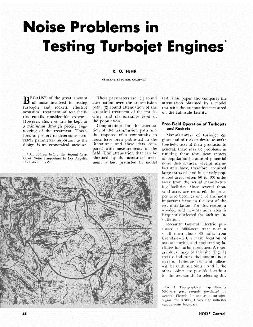 Noise Problems in Testing Turbojet Engines | Noise Control | AIP Publishing