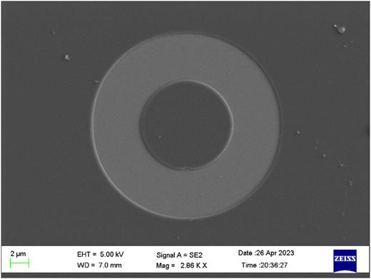 Real-time generation of circular patterns in electron beam lithography ...