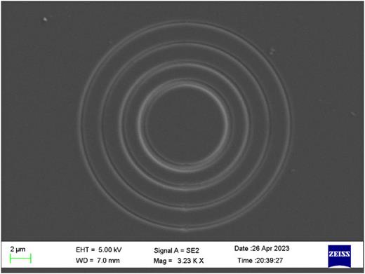 Real-time generation of circular patterns in electron beam lithography ...