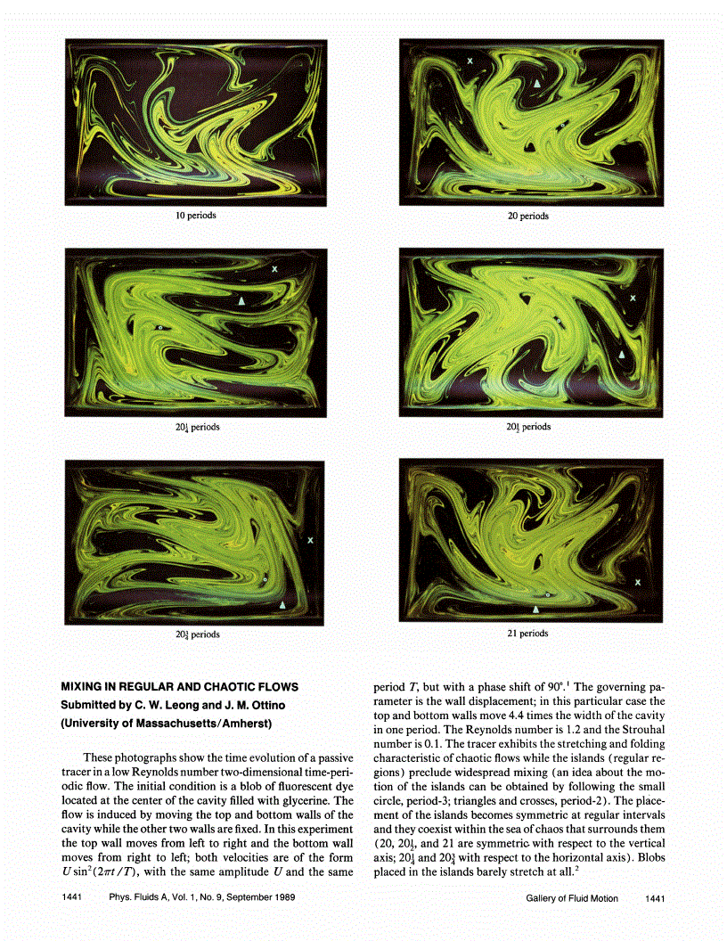 Mixing in Regular and Chaotic Flows | Physics of Fluids | AIP Publishing