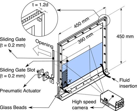 Planar collapse of a submerged granular column | Physics of Fluids ...