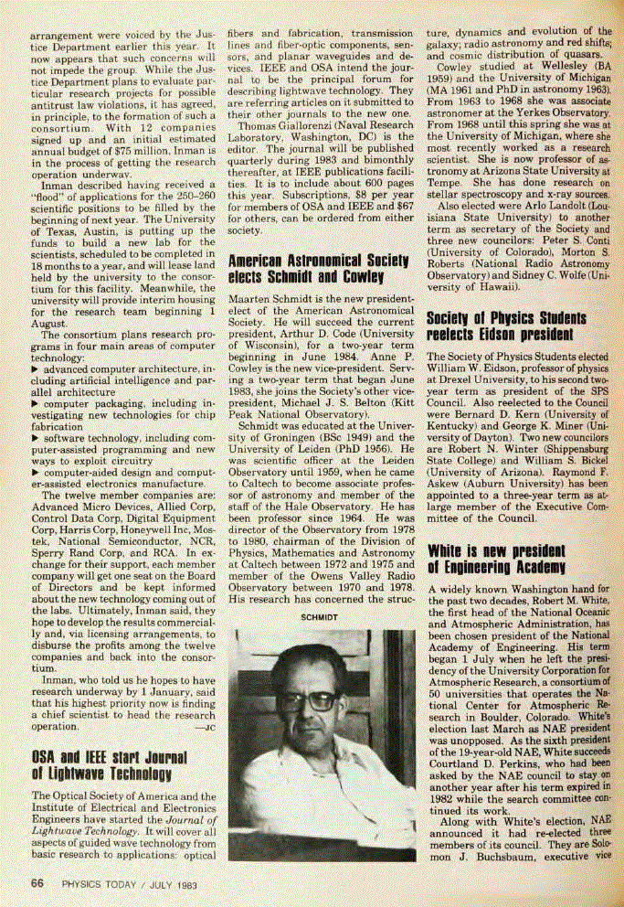 OSA and IEEE start Journal of Lightwave Technology | Physics Today ...