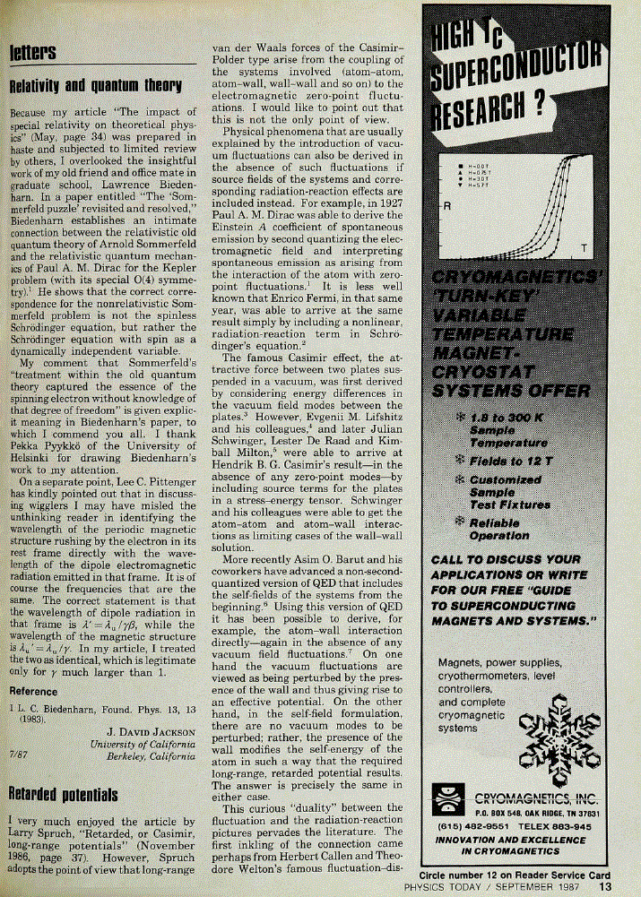 Retarded Potentials | Physics Today | AIP Publishing