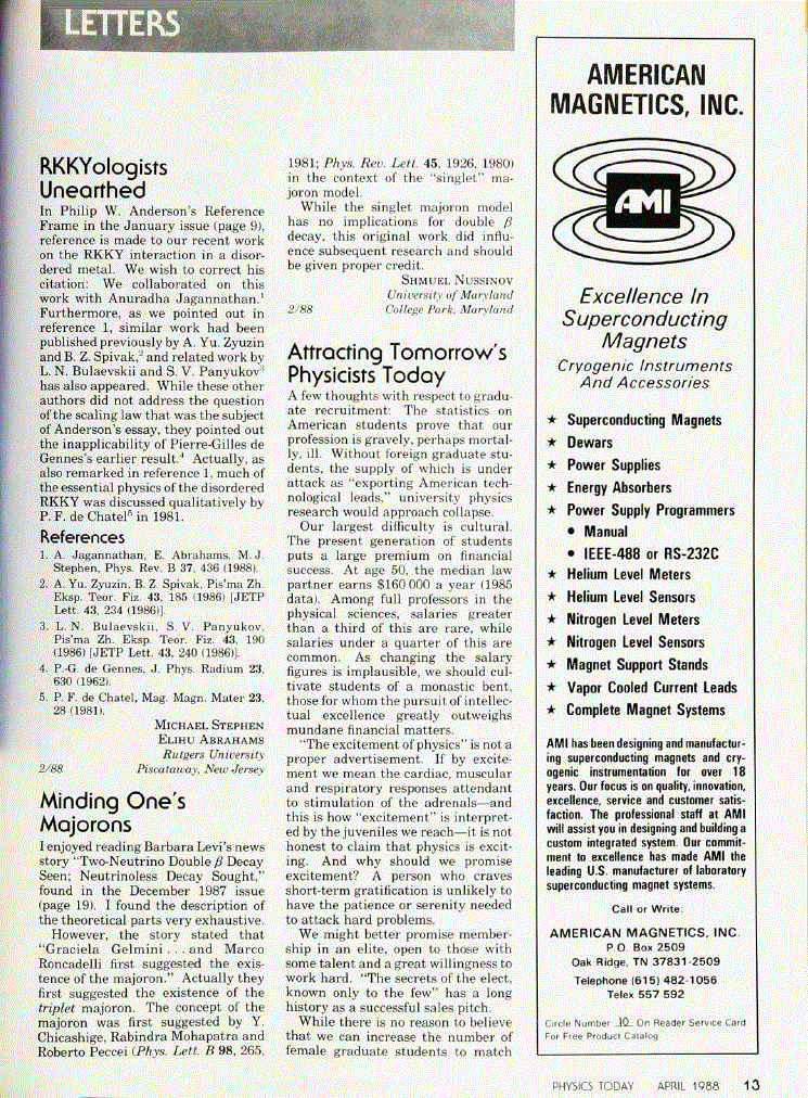 Attracting Tomorrow's Physicists Today | Physics Today | AIP Publishing