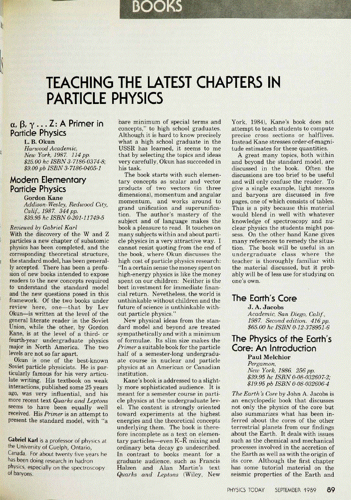 The Earth's Core and The Physics of the Earth's Core: An Introduction ...