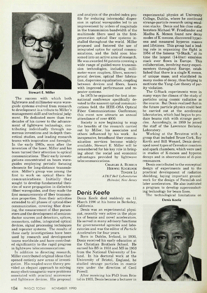 Denis Keefe | Physics Today | AIP Publishing