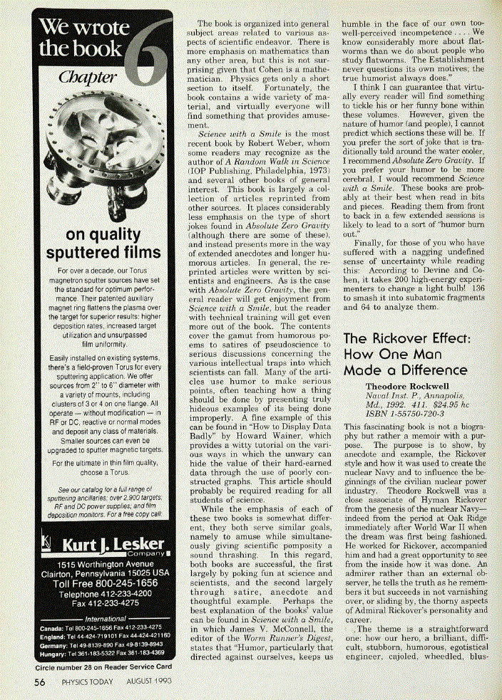 The Rickover Effect: How One Man Made a Difference | Physics Today ...