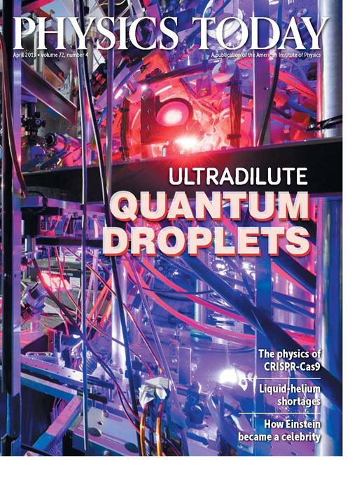 Volume 72 Issue 4 | Physics Today | AIP Publishing