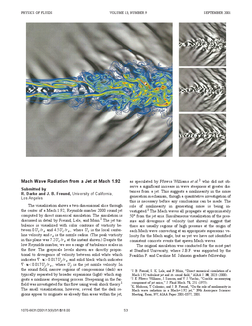 Mach Wave Radiation from a Jet at Mach 1.92 | Physics of Fluids | AIP ...