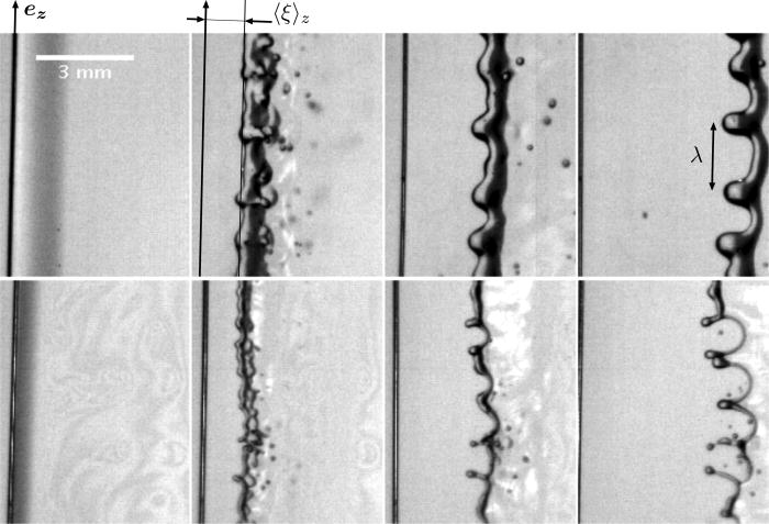 The destabilization of an initially thick liquid sheet edge | Physics ...