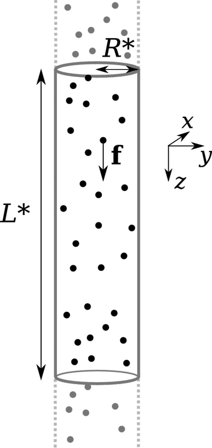 Falling plumes of point particles in viscous fluid | Physics of Fluids ...