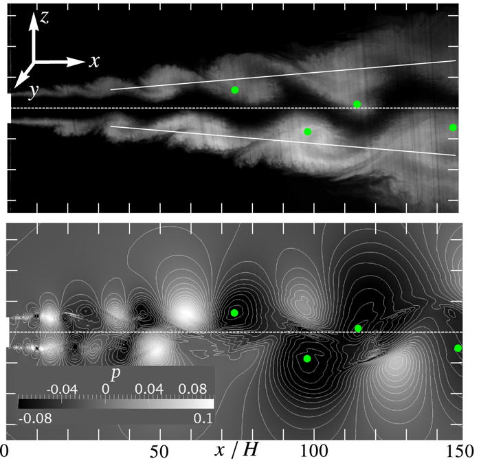 On spatial segregation of vortices and pressure eddies in a confined ...