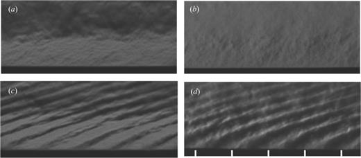 Crosshatch roughness distortions on a hypersonic turbulent boundary ...