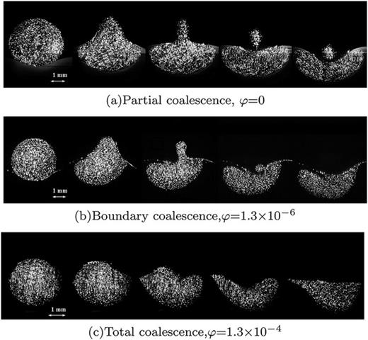 An experimental study on the drop/interface partial coalescence with ...