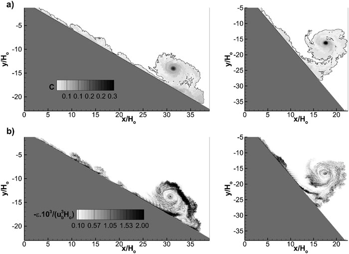 Dynamics and structure of planar gravity currents propagating down an ...