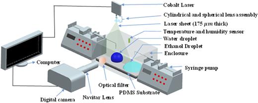 Vapor mediated control of microscale flow in sessile droplets | Physics of Fluids | AIP Publishing