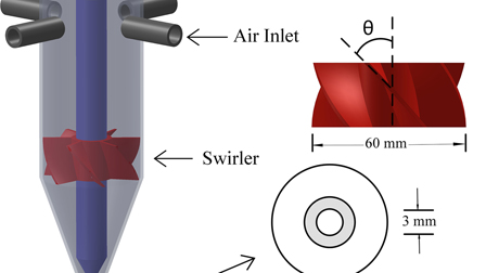 Large scale instabilities in coaxial air-water jets with annular air ...