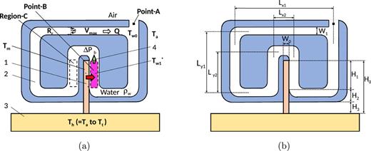 Natural circulation pump with asymmetrical heat transfer wall as the ...