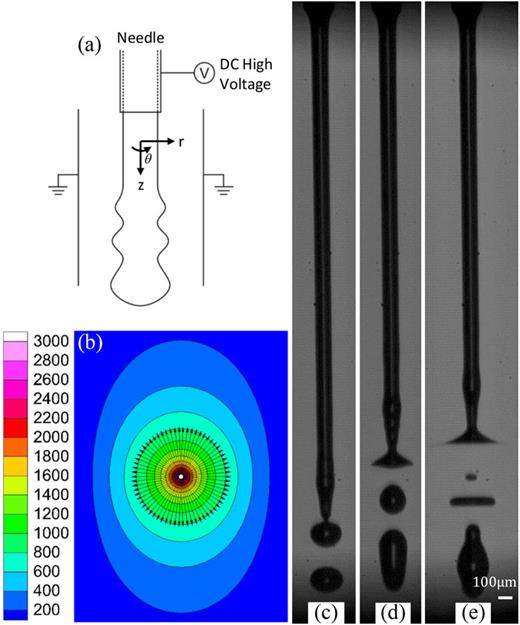Radial deformation and disintegration of an electrified liquid jet ...