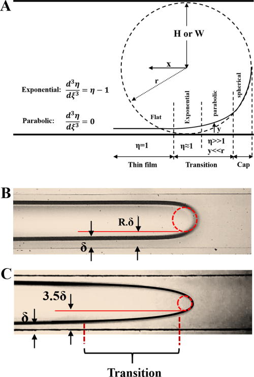 On the extension of Bretherton theory for thin liquid films formed ...